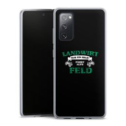 DeinDesign Galaxy S20 FE 5G Handy Silikon H&uuml;lle Case transparent Handyh&uuml;lle Tractor Farmer Wisdom Silikon Case