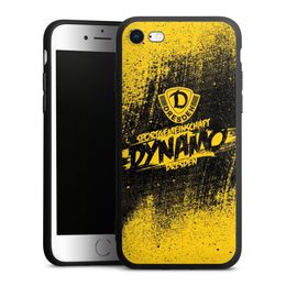 DeinDesign iPhone SE (2020) Handy Premium Silikon H&uuml;lle Handyh&uuml;lle schwarz Case Official Licensed Product Sg Dynamo Dresden Logo Silikon Premium Case