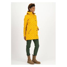 Blutsgeschwister Softshelljacke Wild Weather Long Anorak Damen Jacke Softshell Mantel, S, golden autumn