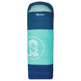 Trollkids - Kid's Midnight Sun Dreamer - Kinderschlafsack Gr 150-185 x 65 cm - User height: 130-170 cm Blau/Türkis