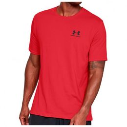 Under Armour - Sportstyle Left Chest S/S - Funktionsshirt Gr 3XL - Regular rot