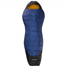 Nordisk - Puk +10 Curve - Kunstfaserschlafsack Gr L - 210 cm Zip: Left Blau/Schwarz