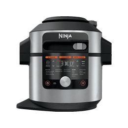 Ninja OL750EU Foodi 14-in-1 SmartLid Multikocher Stainless Steel/Black (Rührschüsselkapazität: 7,5 l, 1760 Watt)
