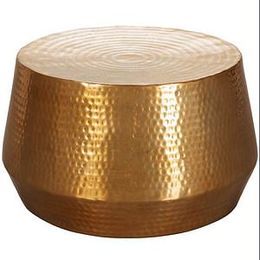Wohnling Couchtisch Aluminium gold 60,0 x 60,0 x 36,0 cm