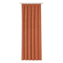 Vorhang Trondheim 328 g/m², WIRTH, Kräuselband (1 St), blickdicht, Chenille, rot