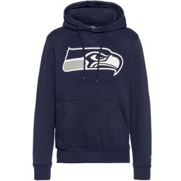 Fanatics Seattle Seahawks Hoodie Herren - blau - Gr. L - Baumwolle/Polyester
