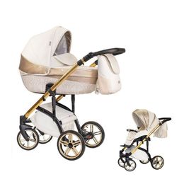 babies-on-wheels Kombi-Kinderwagen 2 in 1 Kinderwagen-Set Vip Lux