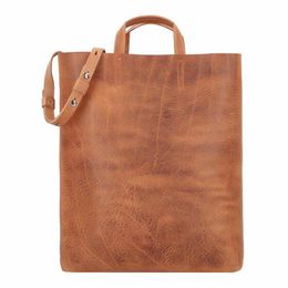 Harold'S Harold's Paperbag Shopper Tasche Leder 33 cm cognac