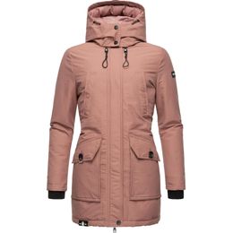 Navahoo Winterjacke Damen Gr&ouml;&szlig;e XXXL mauve / schwarz