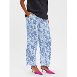 Vero Moda Maternity Umstand Hose 'ULLA' Damen Gr&ouml;&szlig;e 34 blau / wei&szlig;