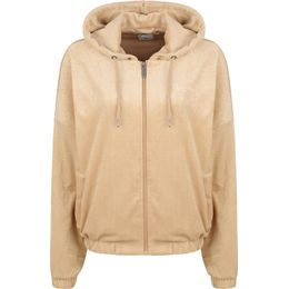 Karl Kani Sweatjacke Damen Gr&ouml;&szlig;e L dunkelbeige