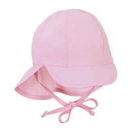 Sterntaler - Schirmmütze BABY BASIC mit Nackenschutz in rosa, Gr.45