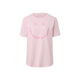 Tchibo T-Shirt mit Statement-Print - Rosa - Gr.: XS