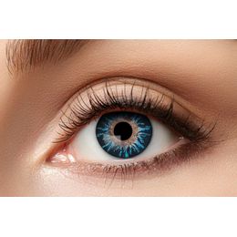 Eyecatcher Jahreslinsen Natürlich wirkende blaue Kontaktlinsen