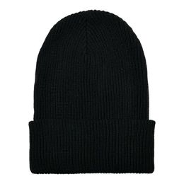 Flexfit Beanie Flexfit Accessoires Recycled Yarn Ribbed Knit Beanie (1-St), schwarz