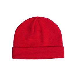 MSTRDS Beanie MSTRDS Accessoires Short Cuff Knit Beanie (1-St), rot