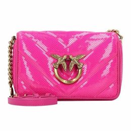Pinko Love Click Mini Mini Bag Umhängetasche Leder 19 cm pink Pinko