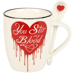 Alchemy England You Stir My Blood Tasse weiß rot