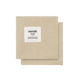 Meraki - Verum Geschirrtücher, off white / safari (2er-Set)