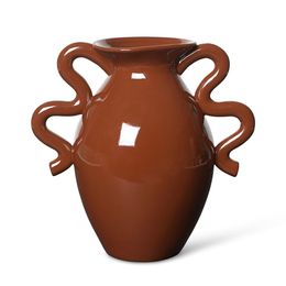 ferm LIVING - Verso Blumenvase, H 27 cm, terracotta