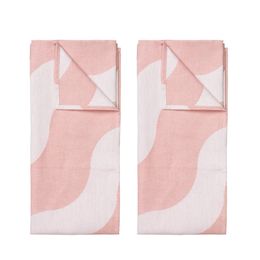 Broste Copenhagen - Tide Geschirrtuch, dusty rose (2er-Set)