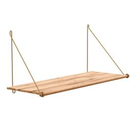 We Do Wood - Loop Shelf, Bambus / Messing