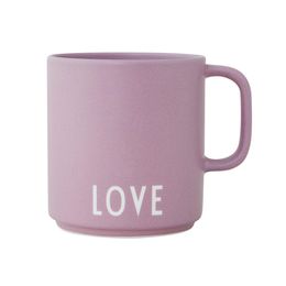 Design Letters - AJ Favourite Porzellan Becher mit Henkel, Love / lavendel