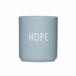 Design Letters - AJ Favourite Porzellan Becher, Hope / light blue