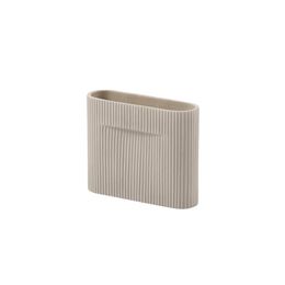 muuto - Ridge Vase, H 16,5 cm, beige