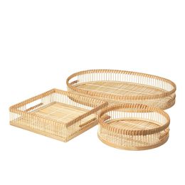 Broste Copenhagen - Taro Rattan-Korb (3er-Set)