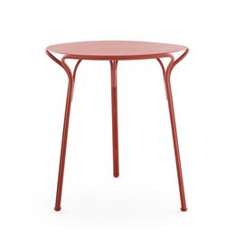 Kartell - Hiray Gartentisch, Ø 60 cm, rostrot