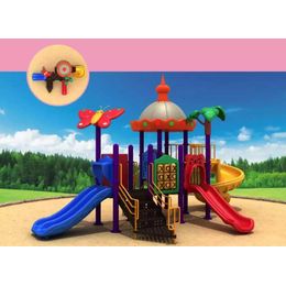 JVmoebel Spielturm Garten Kinderbereich mit Rutschen Spielhaus