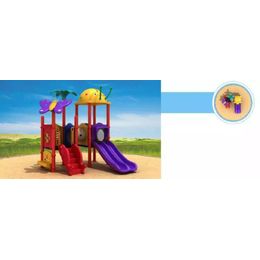JVmoebel Spielturm mit Rutschen Unterhaltung für Kinder Garten Spielplätze
