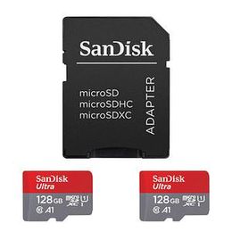 2 Sandisk Speicherkarten microSDXC Ultra 128 GB