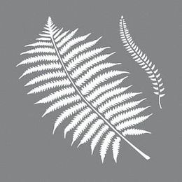 Rayher Dekor-Schablone Botanic grau