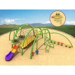 JVmoebel Spielturm für Kinder mit Rutsche Outdoor Spielplätze
