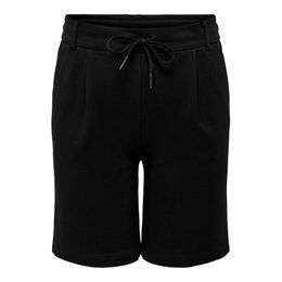 Only CARMAKOMA Shorts Kurze Stoff Hose Stretch Bermuda Shorts in Übergröße CARGOLDTRASH 4982 in Schwarz