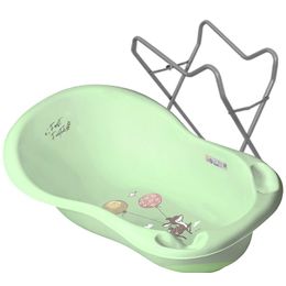 Tega-Baby Babybadewanne 1A Set FOREST + Ständer Grau