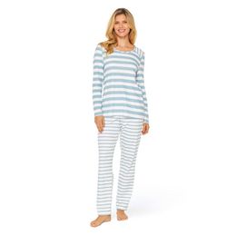 Rösch Rösch Pyjama 1233566, blau|weiß