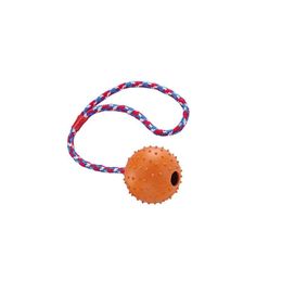 Nobby Kauball Nobby Rubber Line Ball mit Glocke und Seil