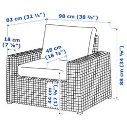 IKEA SOLLERÖN Sessel/außen