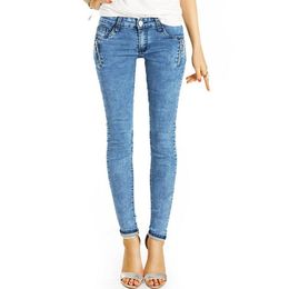 be styled Low-rise-Jeans Low Rise Jeanshose Hüftjeans Enge Skinny Jeans