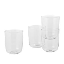 muuto - Corky Trinkglas (4er-Set), tall, clear