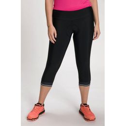 Ulla Popken Caprihose Radfahr-Caprileggings Reflektor