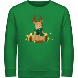 Shirtracer Sweatshirt süßer Elch Weihnachten Kleidung Kinder