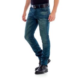 Cipo & Baxx Cipo & Baxx Slim-fit-Jeans im 5-Pocket Style in Straight Fit, grün