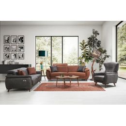 JVmoebel Wohnzimmer-Set Set Wohnzimmer Dreisitzer Sofa Couch Modern Sessel Luxus