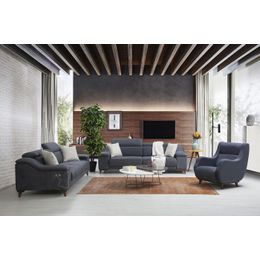 JVmoebel Wohnzimmer-Set Komplett Modern Wohnzimmer Textil Couch Luxus Polstermöbel