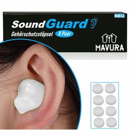MAVURA Gehörschutzstöpsel SoundGuard Gehörschutz Stöpsel Silikon Ohrstöpsel Schlafen Lärm