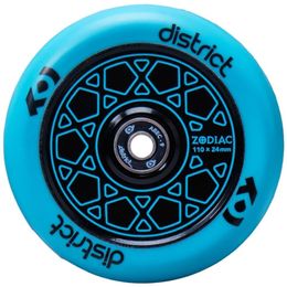 District Stuntscooter District Zodiac Stunt Scooter Rolle Hollow Core 110 mm Schwarz Türkis